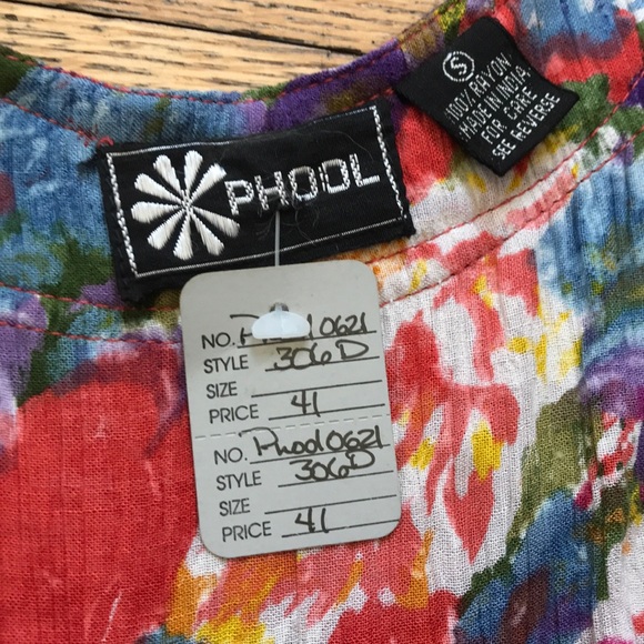 Phool | Dresses | Nwt Boho Drop Waist Floral Dress | Poshmark